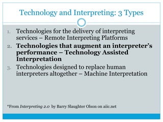 IJET 29 presentation - Interpretation Technology | PPT