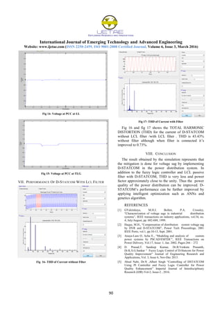 Power Quality Enhancement in Power Distribution System by Using Fuzzy Logic Controlled D-STATCOM ...