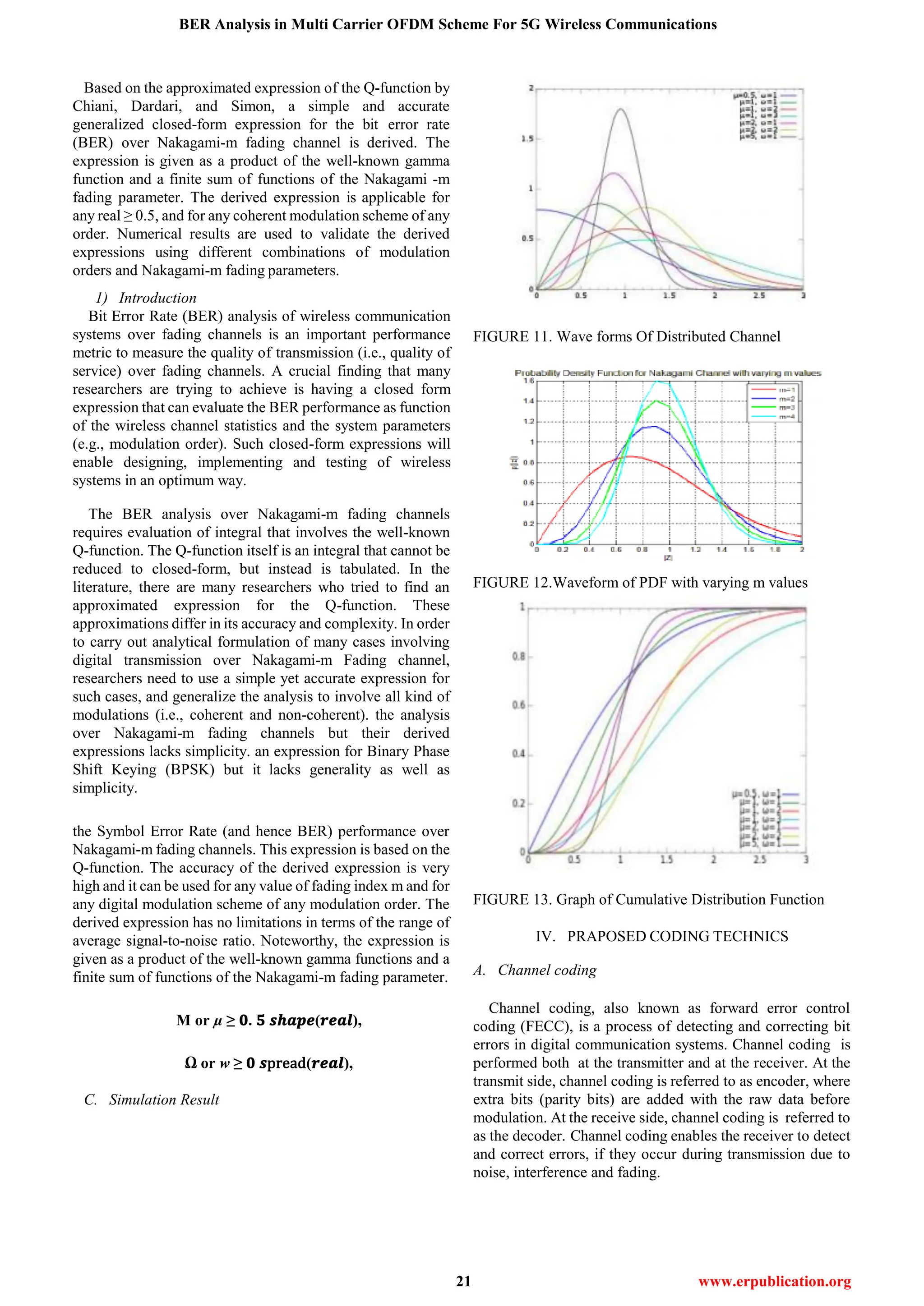 BER analysis of Multi carrier OFDM scheme for 5G communications | PDF