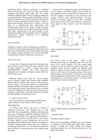 BER analysis of Multi carrier OFDM scheme for 5G communications | PDF