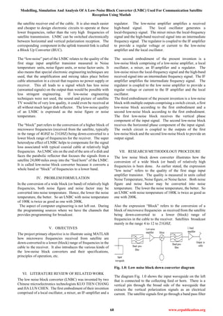 Modelling, Simulation and Analysis of a Low-Noise Block Converter (LNBC ...
