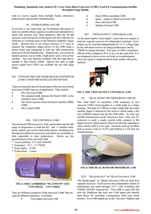 Modelling, Simulation and Analysis of a Low-Noise Block Converter (LNBC ...