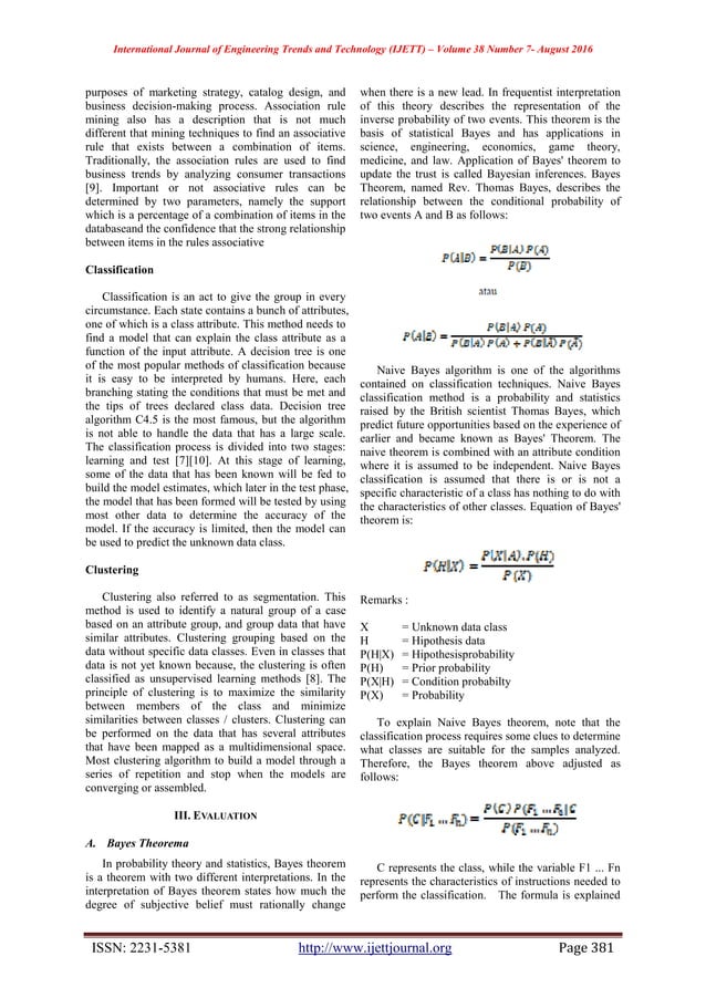 Data Mining Classification Comparison (Naïve Bayes and C4.5 Algorithms) | PDF | Databases ...