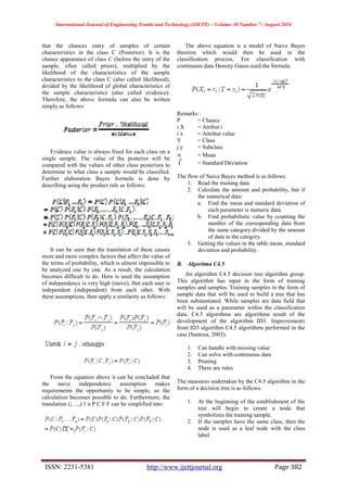 Data Mining Classification Comparison (Naïve Bayes and C4.5 Algorithms) | PDF | Databases ...