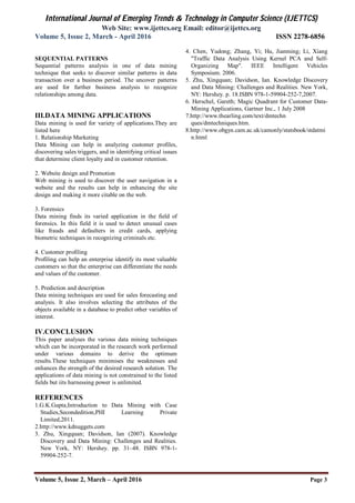 EXPLORING DATA MINING TECHNIQUES AND ITS APPLICATIONS | PDF