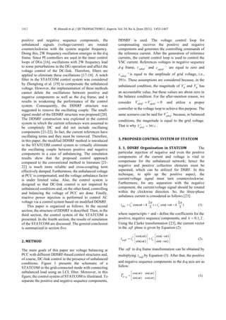 Power Quality Improvement in Microgrids using STATCOM under Unbalanced Voltage Conditions | PDF