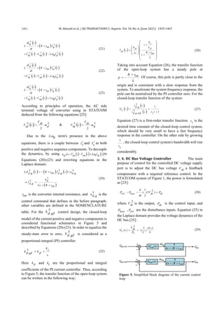 Power Quality Improvement in Microgrids using STATCOM under Unbalanced Voltage Conditions | PDF