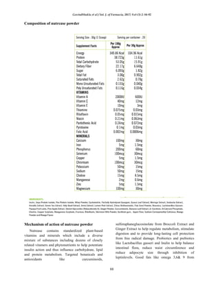 Nutrease powder - nature’s blend of nutrients to maintain optimum ...