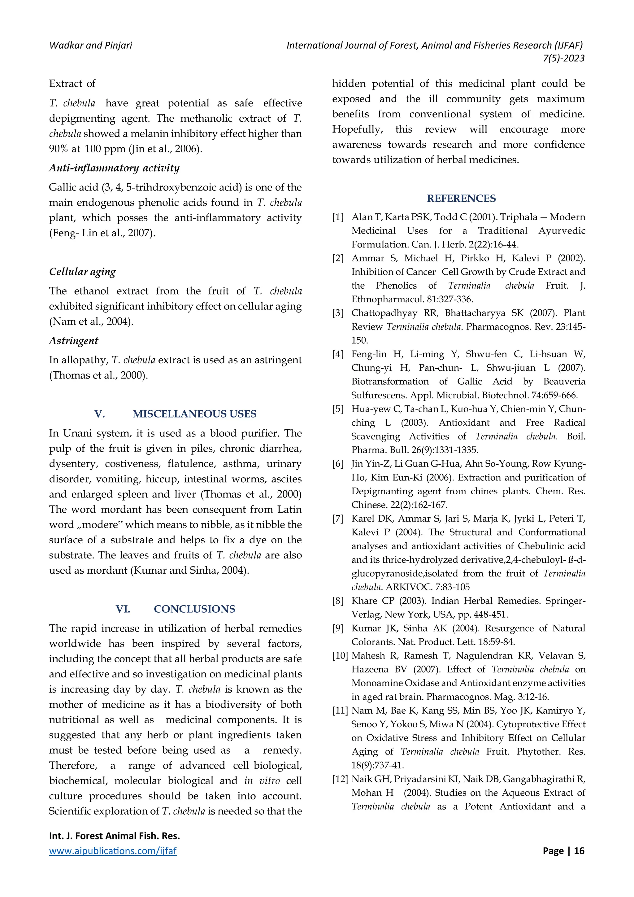 The morphology, extractions, chemical constituents and uses of ...