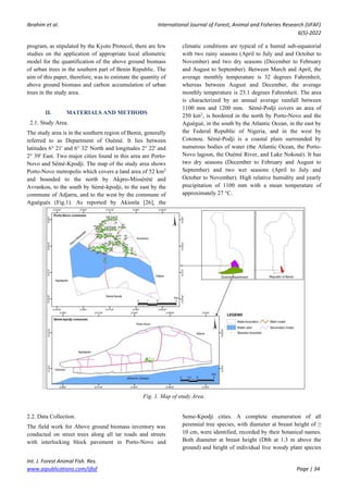 Application of Allometric Equation for Estimating Above-Ground Biomass ...