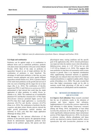 A review: Application of probiotics in aquaculture | PDF