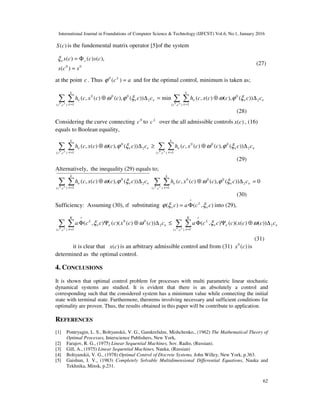 On the Principle of Optimality for Linear Stochastic Dynamic System | PDF