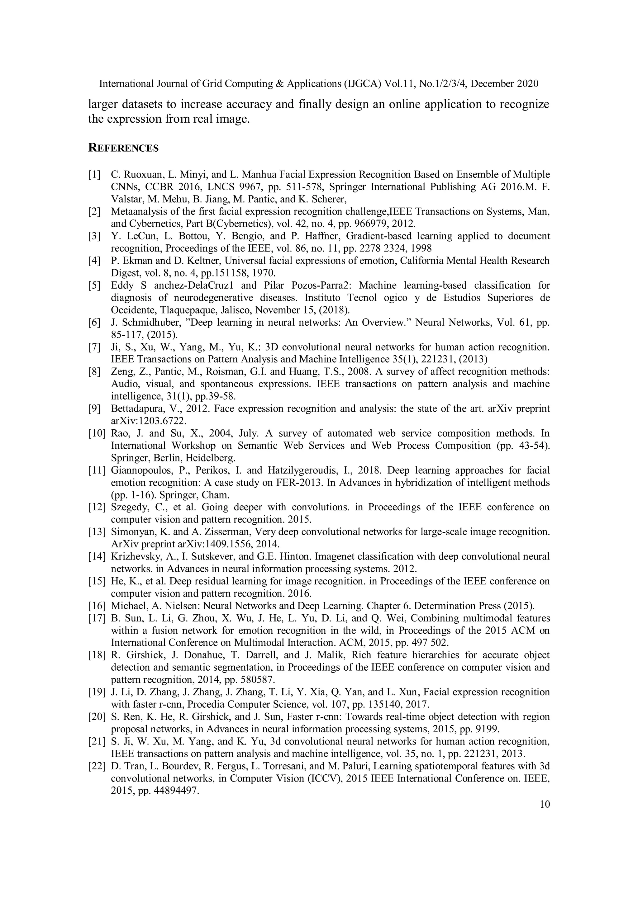 FACE EXPRESSION RECOGNITION USING CONVOLUTION NEURAL NETWORK (CNN ...