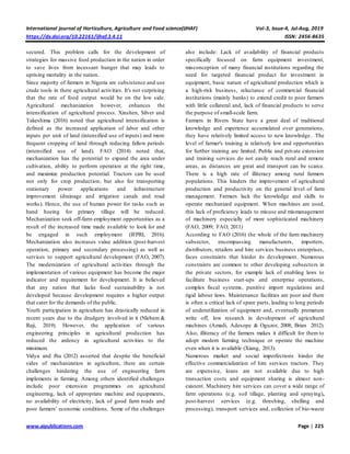 Lecturers’ Perception on Agriculture Mechanization in Rivers State, Nigeria | PDF