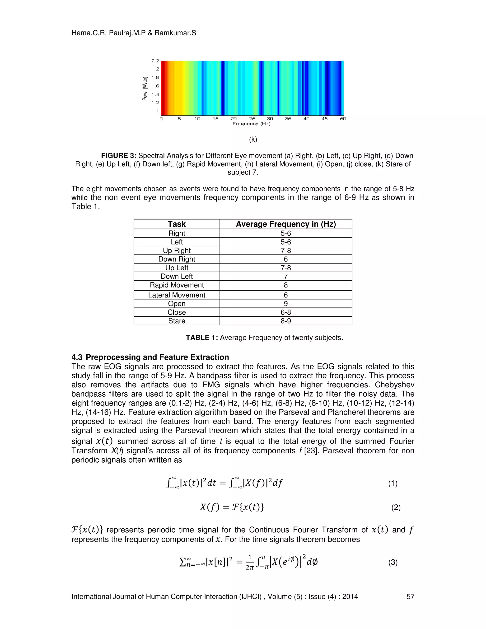 Classification Of Eye Movements Using Electrooculography And Neural Networks Pdf