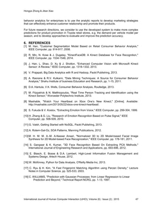 Big Data Analytics on Customer Behaviors with Kinect Sensor Network | PDF