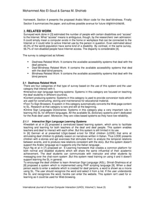 A Proposed Web Accessibility Framework for the Arab Disabled | PDF