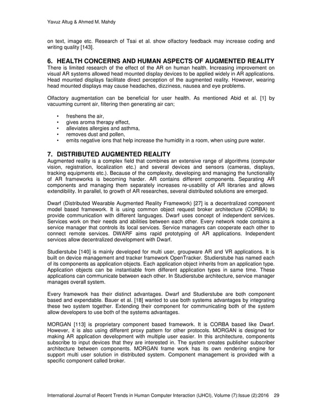 A Perspective on Distributed and Collaborative Augmented Reality | PDF