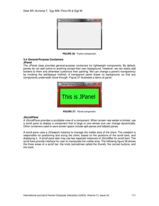 The Use of Java Swing’s Components to Develop a Widget | PDF | Programming Languages | Computing