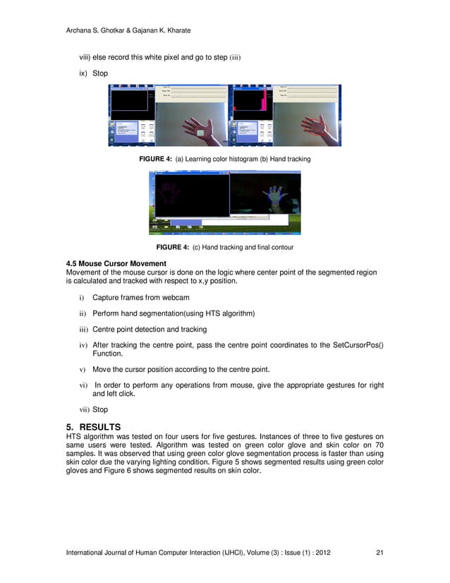 Hand Segmentation Techniques to Hand Gesture Recognition for Natural Human Computer Interaction ...
