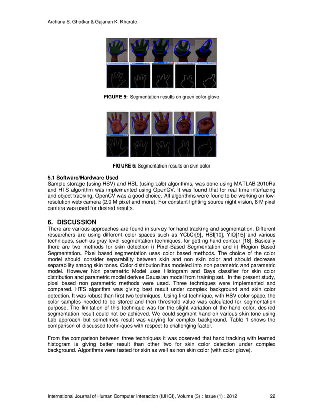 Hand Segmentation Techniques to Hand Gesture Recognition for Natural Human Computer Interaction ...