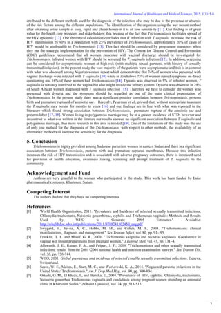 Trichomonas Vaginalis among Parturient Sudanese women in Kassala ...