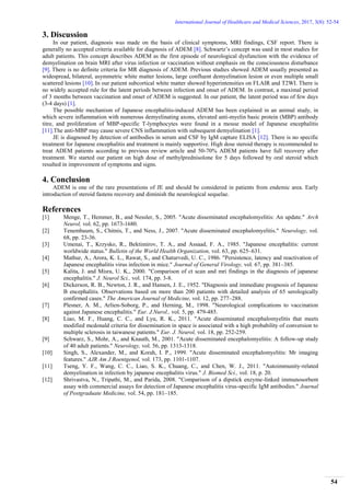 A Rare Case of ADEM after Japanese Encephalitis | PDF