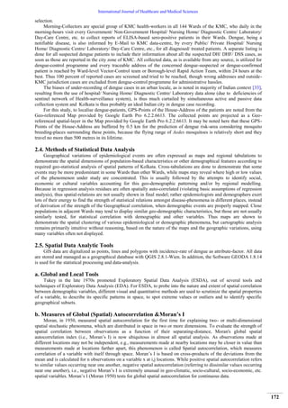 Spatial Clustering of Dengue Fever: A Baseline Study in the City of Kolkata | PDF