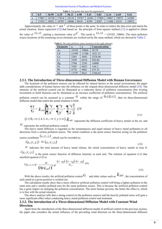 Analysis of Heavy Metal Pollution Based on Two-Dimensional Diffusion Model | PDF