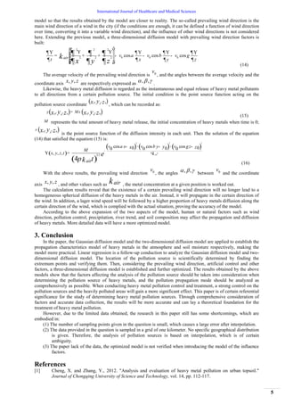 Analysis of Heavy Metal Pollution Based on Two-Dimensional Diffusion Model | PDF