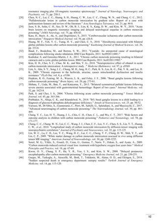 Neuro-Anatomical Changes of Carbon Monoxide Poisoning on Advanced ...
