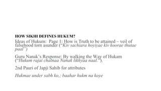 HUKAM: What it is & What it Aint? - I.J. Singh | PPT