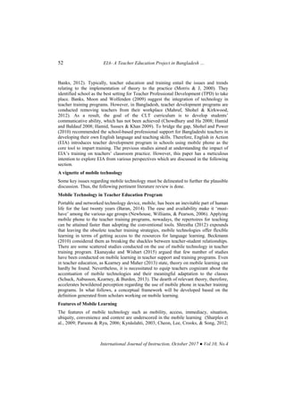 EIA- A Teacher Education Project in Bangladesh: An Analysis from ...