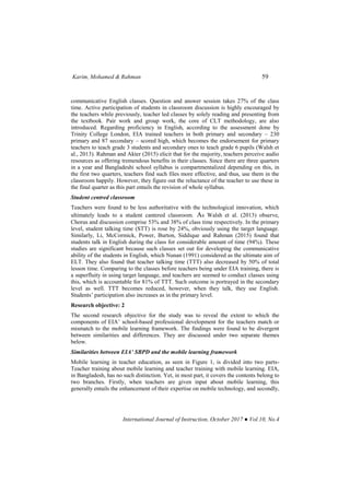 EIA- A Teacher Education Project in Bangladesh: An Analysis from ...