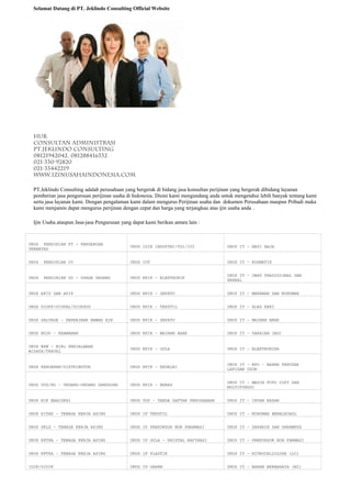 Urus Izin Usaha | DOC