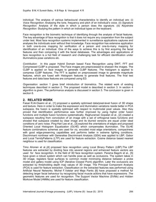 Hybrid Domain based Face Recognition using DWT, FFT and Compressed CLBP | PDF