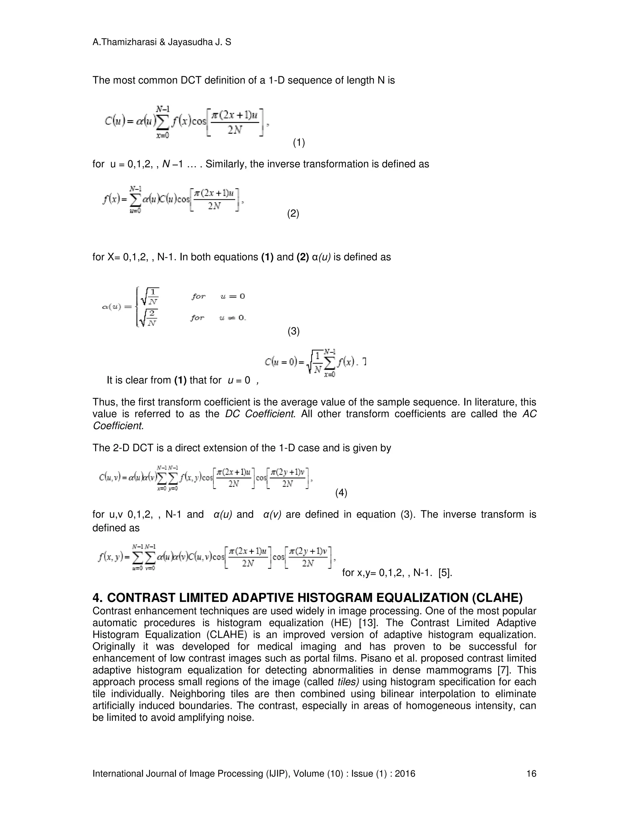 An Illumination Invariant Face Recognition By Selection Of Dct Coefficients Pdf
