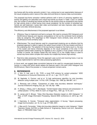 Video Key-Frame Extraction using Unsupervised Clustering and Mutual Comparison | PDF