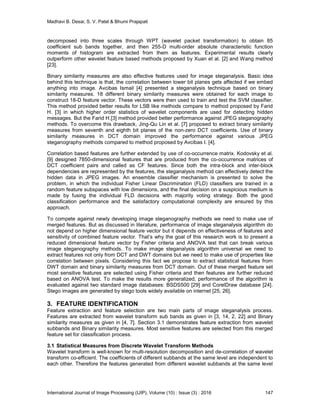 ANOVA and Fisher Criterion based Feature Selection for Lower Dimensional Universal Image ...