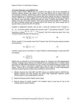ANOVA and Fisher Criterion based Feature Selection for Lower Dimensional Universal Image ...