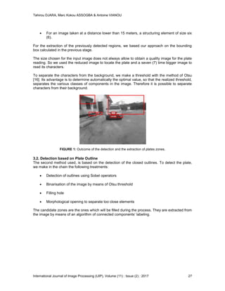 An Approach for Benin Automatic Licence Plate Recognition | PDF