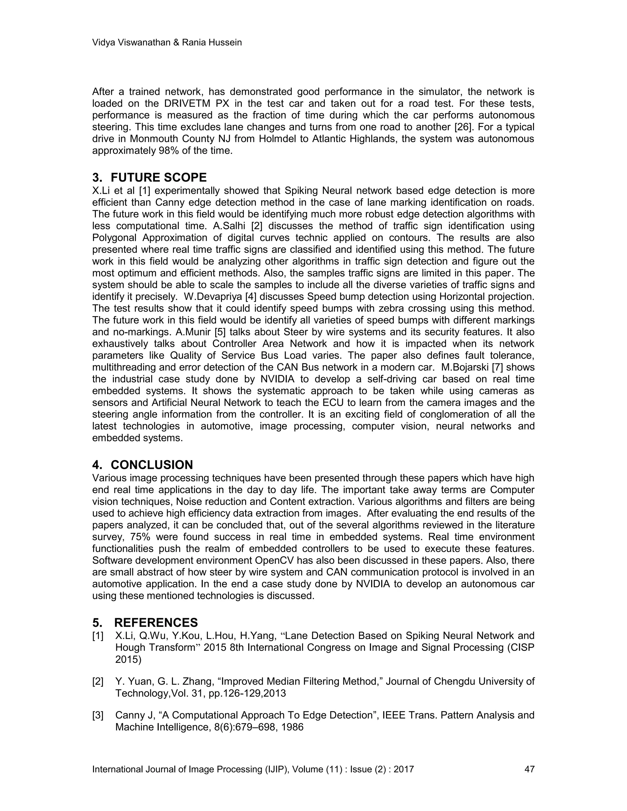 Applications of Image Processing and Real-Time embedded Systems in ...