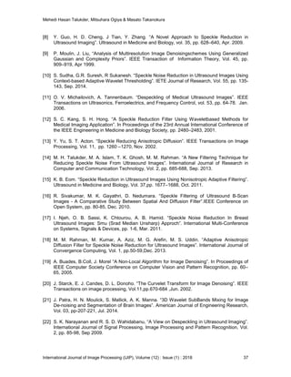 New Noise Reduction Technique for Medical Ultrasound Imaging using ...