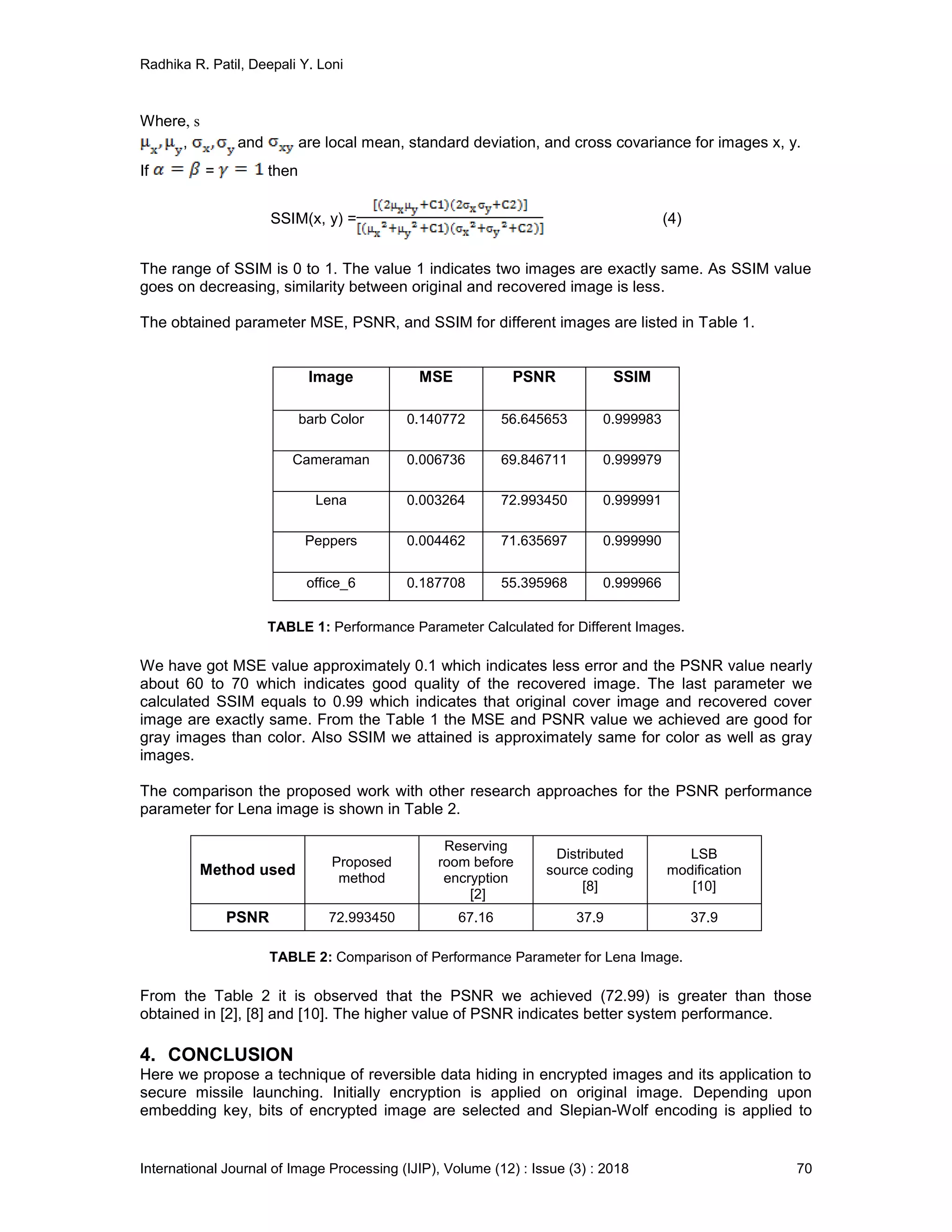 Reversible Data Hiding In Encrypted Images And Its Application To Secure Missile Launching Pdf