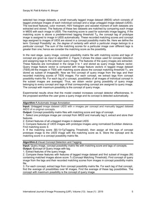 Novel Hybrid Approach to Visual Concept Detection Using Image Annotation | PDF