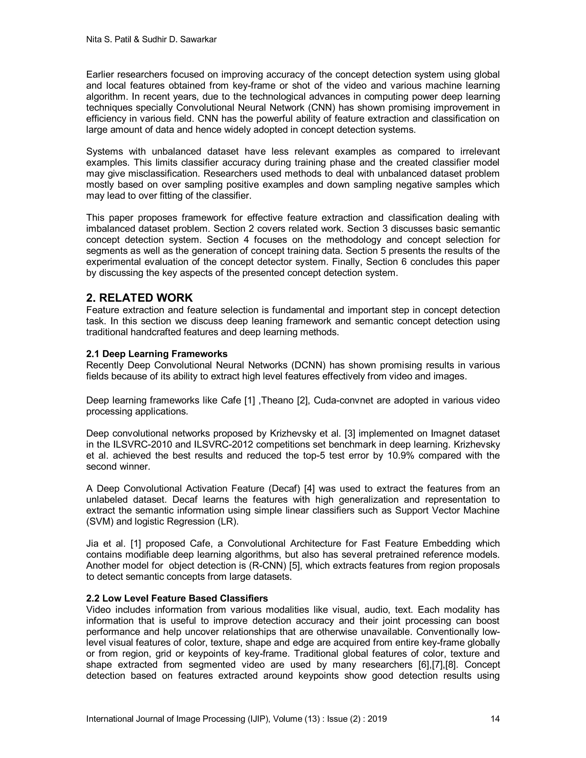 Semantic Concept Detection In Video Using Hybrid Model Of Cnn And Svm Classifiers Pdf