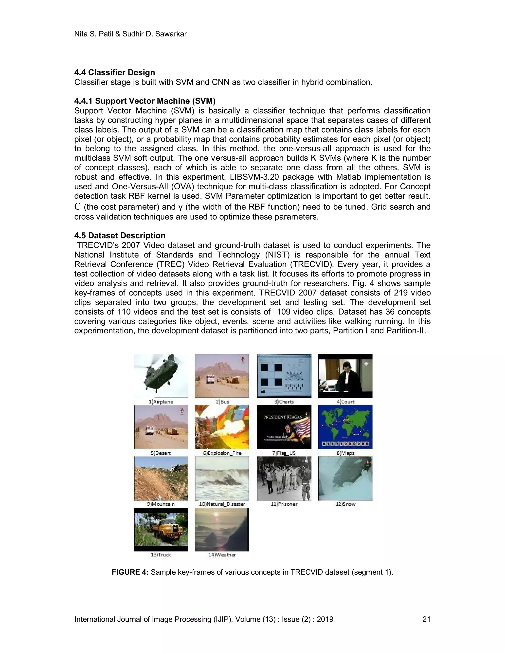 Semantic Concept Detection In Video Using Hybrid Model Of Cnn And Svm Classifiers Pdf