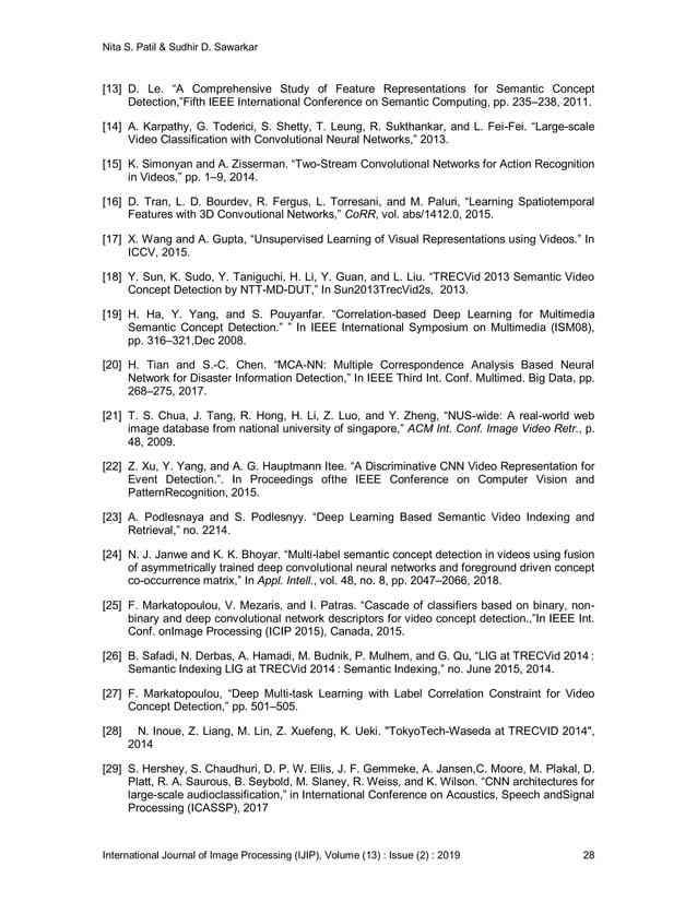 Semantic Concept Detection In Video Using Hybrid Model Of Cnn And Svm Classifiers Pdf