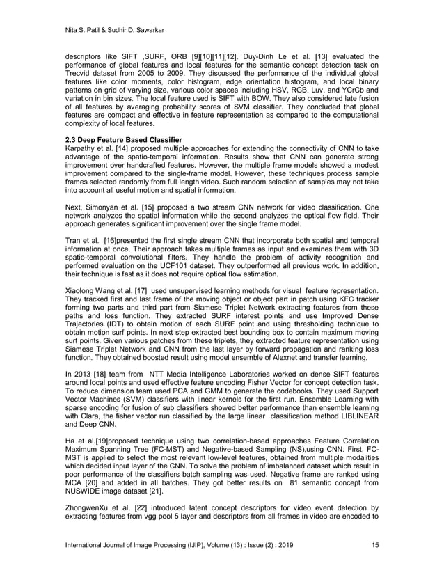 Semantic Concept Detection in Video Using Hybrid Model of CNN and SVM ...