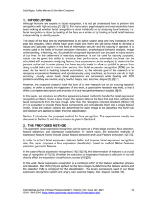 Facial Expression Recognition System Based on SVM and HOG Techniques | PDF